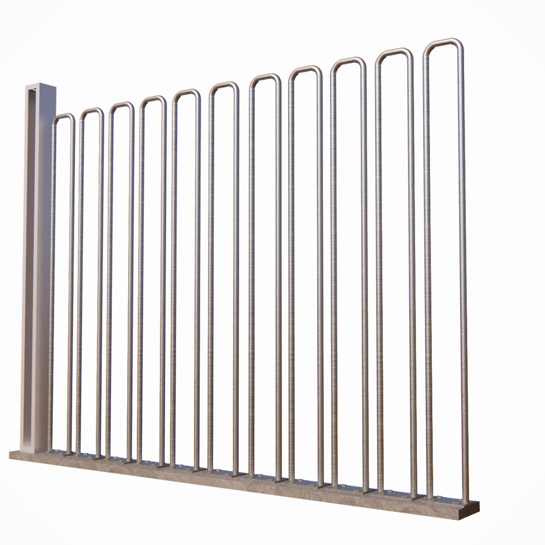 3D Model Sci-fi Fence Collection - TurboSquid 1800552