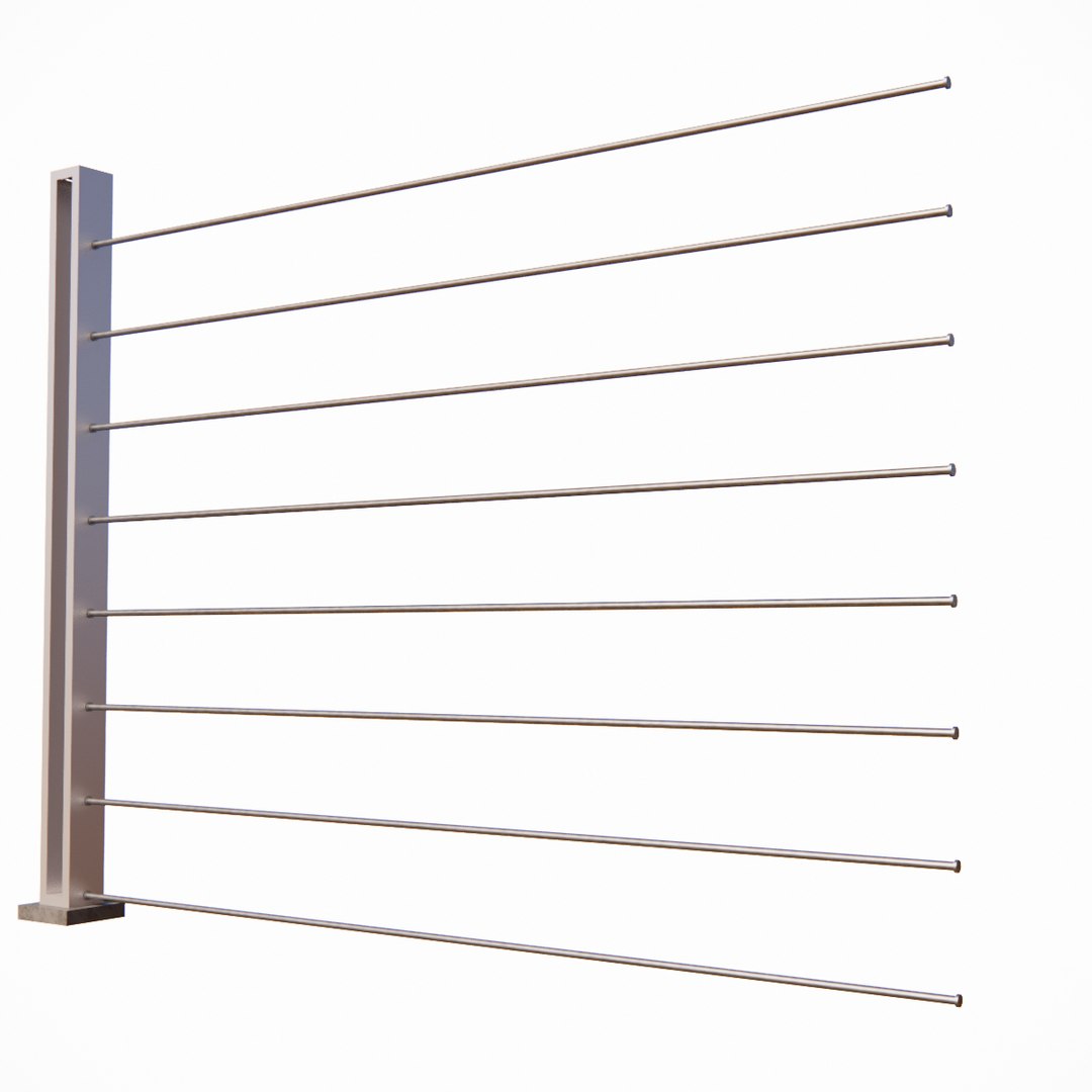 3D Model Sci-fi Fence Collection - TurboSquid 1800552