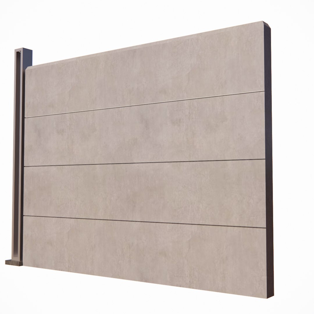 3D Model Sci-fi Fence Collection - TurboSquid 1800552