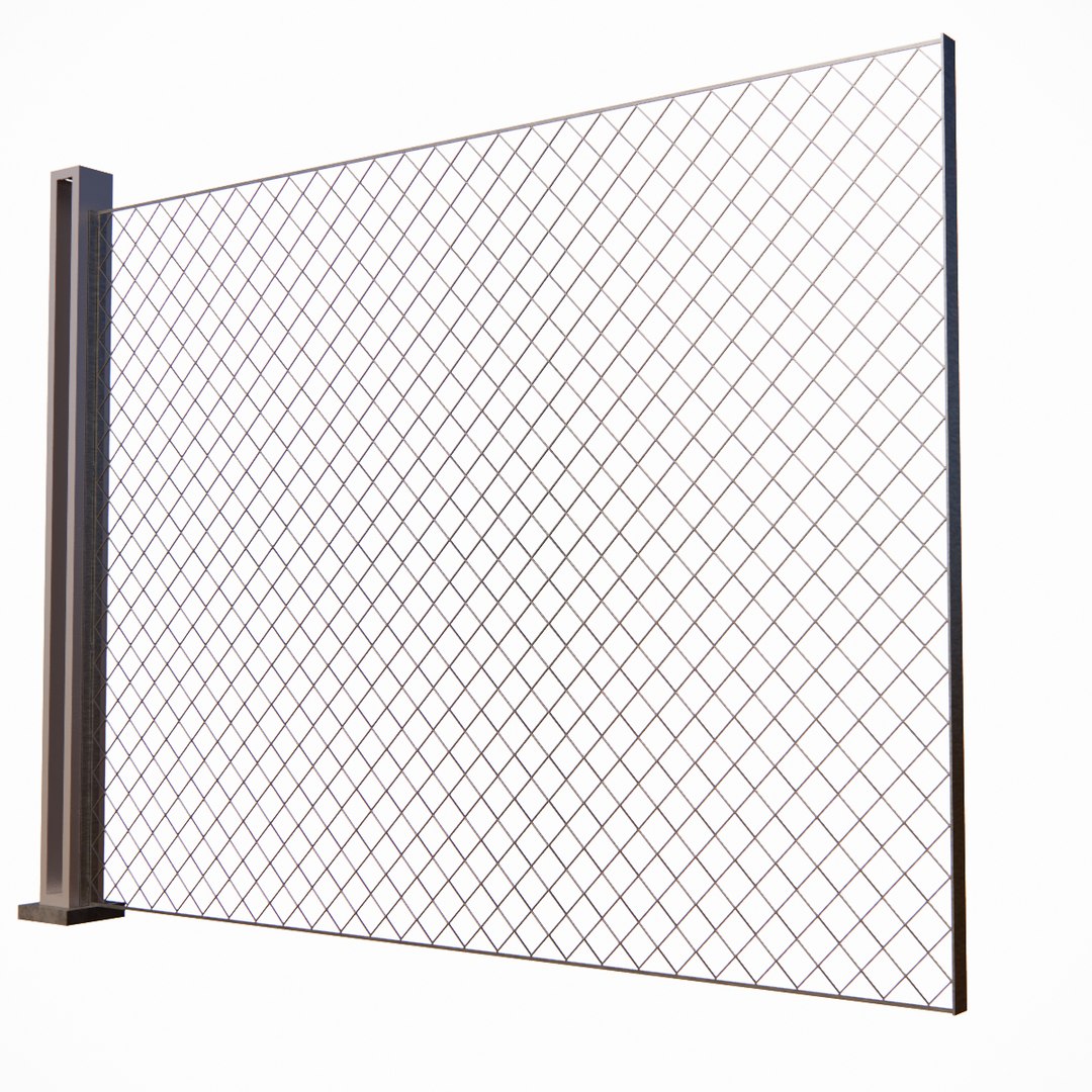3D Model Sci-fi Fence Collection - TurboSquid 1800552