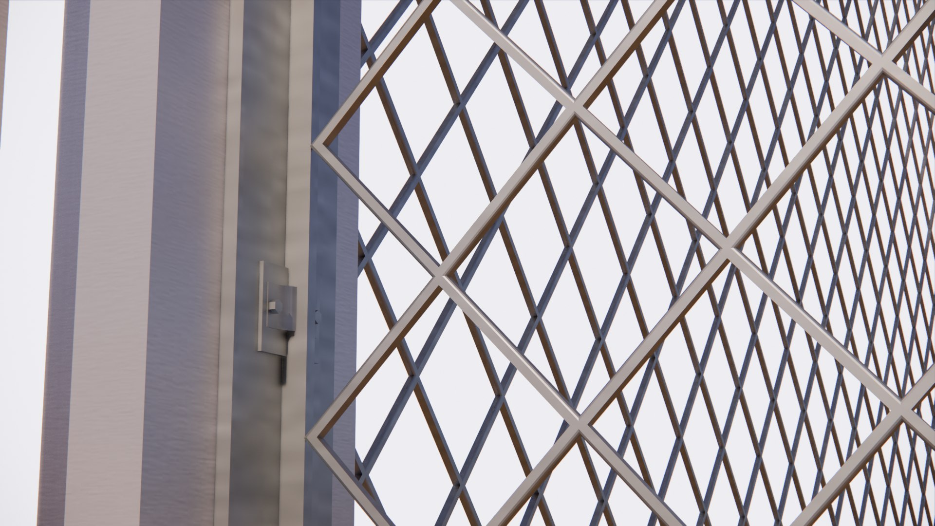 3D Model Sci-fi Fence Collection - TurboSquid 1800552