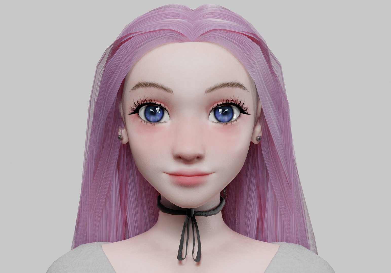 3D Model Pretty Cartoon Woman V23924 - TurboSquid 2268858