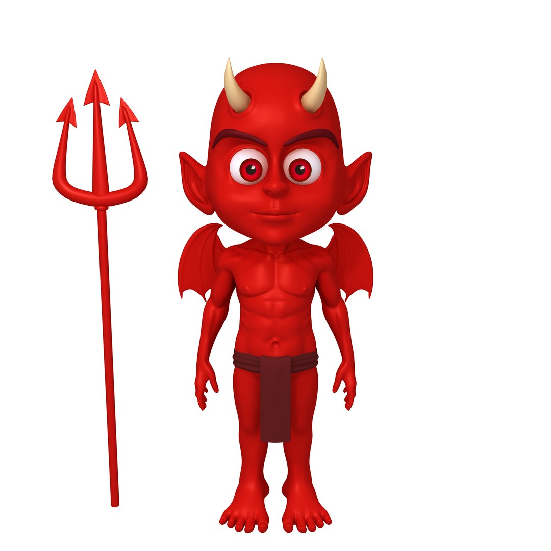 Cartoon Devil Model - TurboSquid 1533622