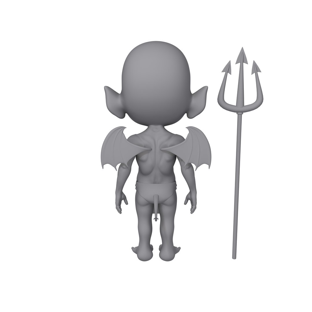 Cartoon Devil Model - TurboSquid 1533622