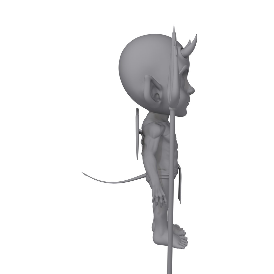 Cartoon Devil Model - TurboSquid 1533622