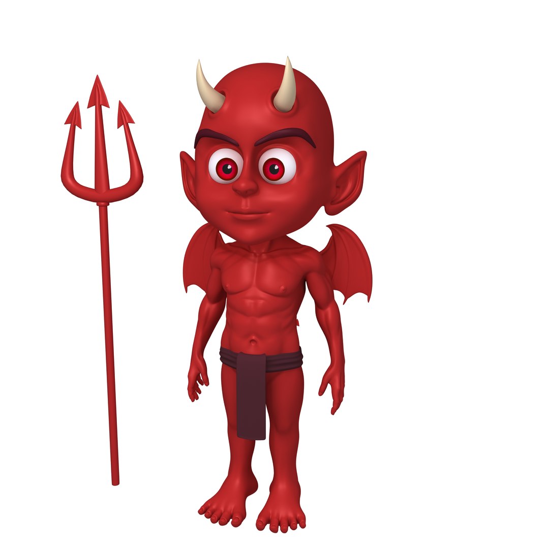 Cartoon Devil Model - TurboSquid 1533622