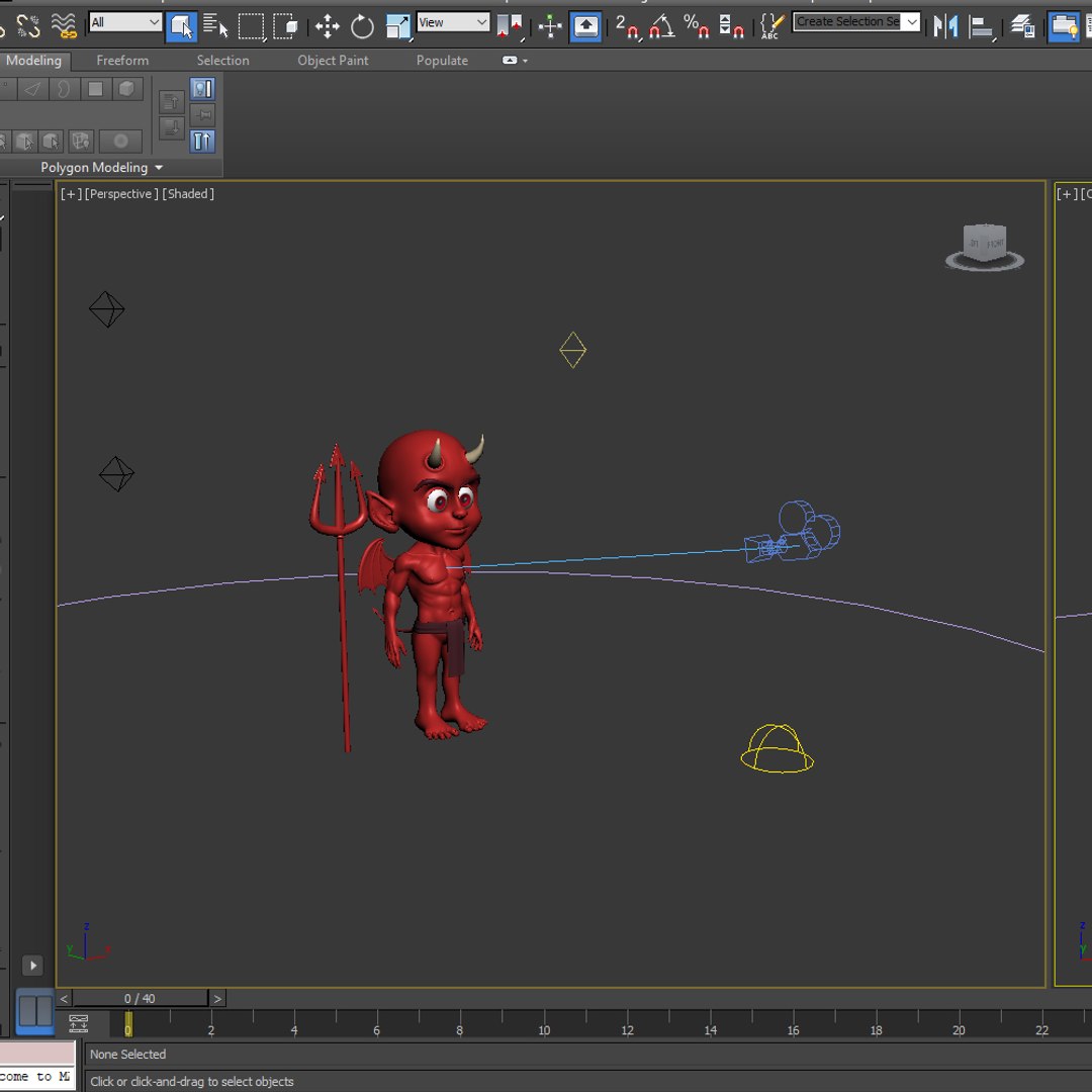 Cartoon Devil Model - TurboSquid 1533622