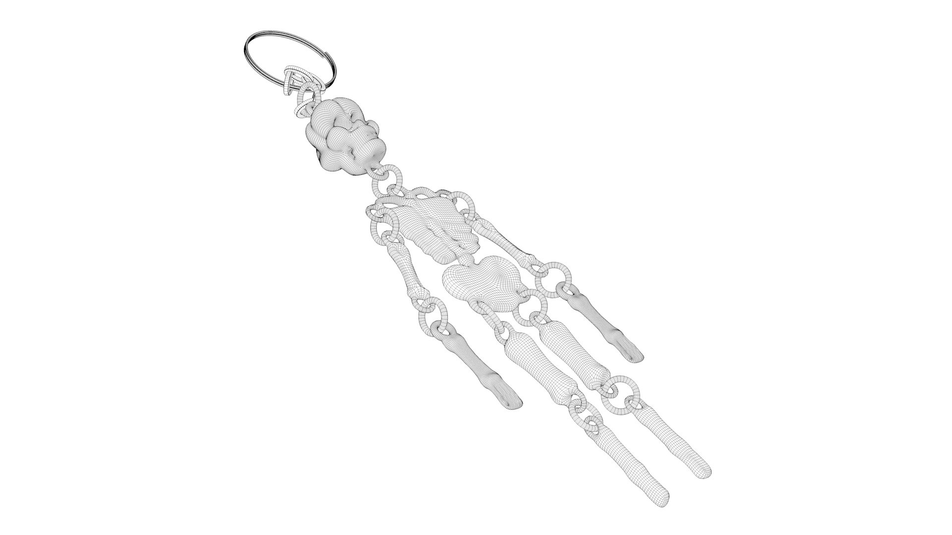3D Skeleton Keychain - TurboSquid 1952946