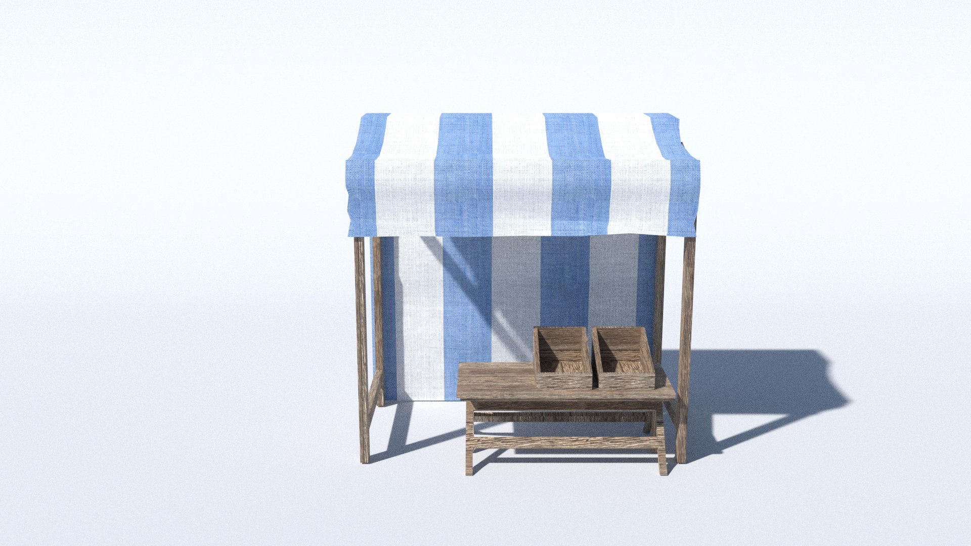 3D Medieval Stand Model - TurboSquid 1260865