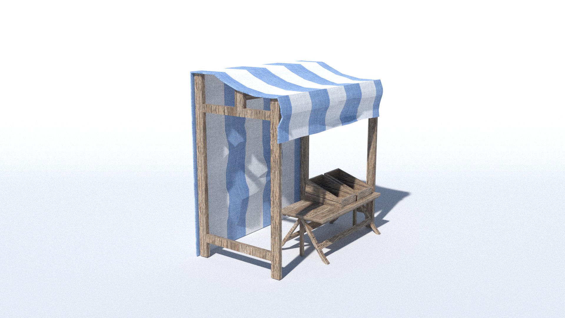 3D Medieval Stand Model - TurboSquid 1260865