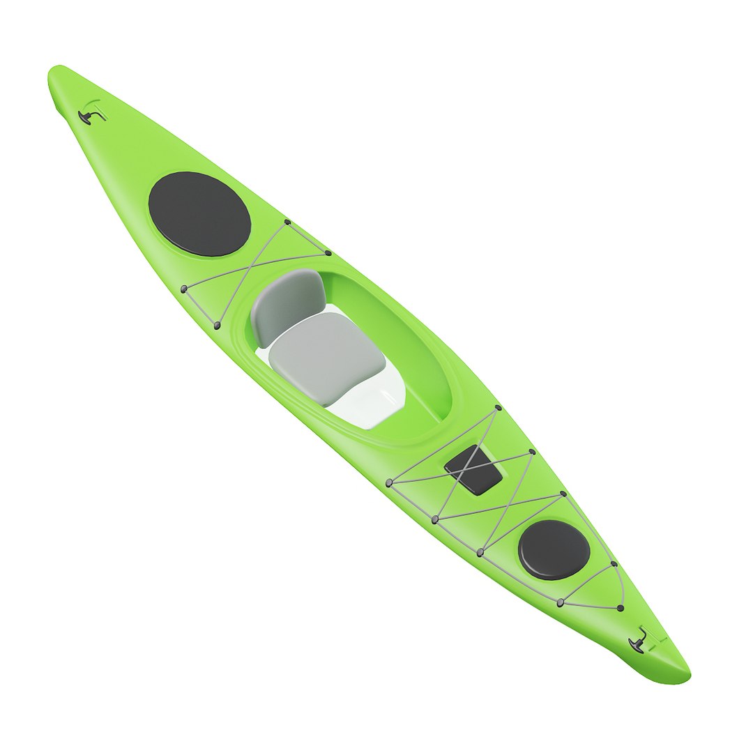 Green canoe 3D model - TurboSquid 1213991