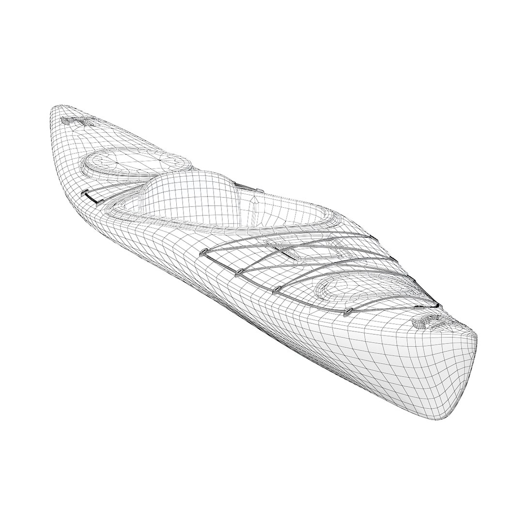 Green canoe 3D model - TurboSquid 1213991