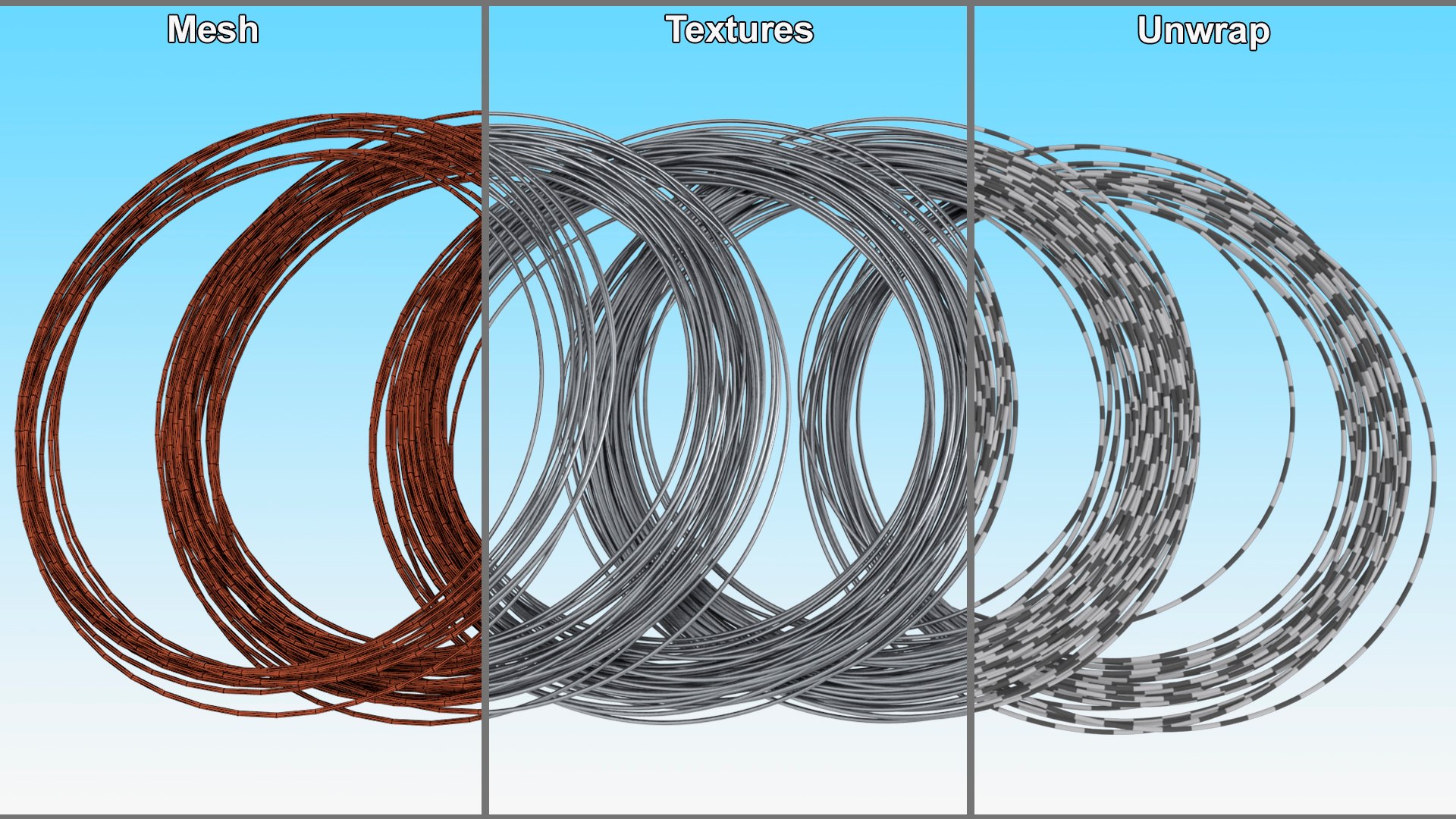 3D Twisted Stainless Steel Wire - TurboSquid 2185882