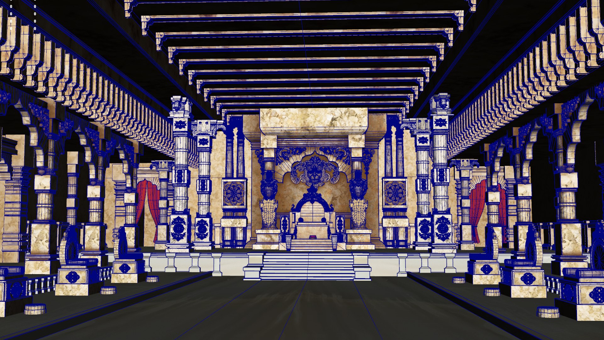 3D Durbar King Court Darbar Model - TurboSquid 2345296