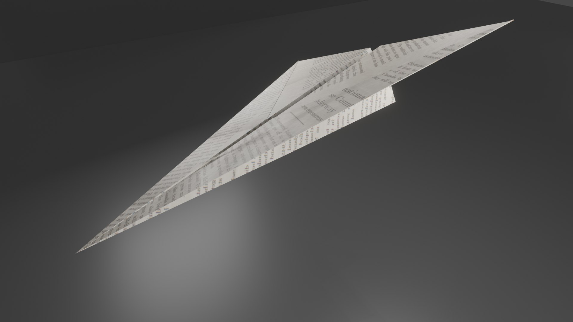Paper plane 3D model - TurboSquid 1812265
