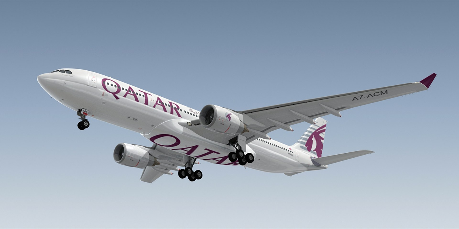 Airbus A330-200 Qatar Airways Model | 1146042 | TurboSquid