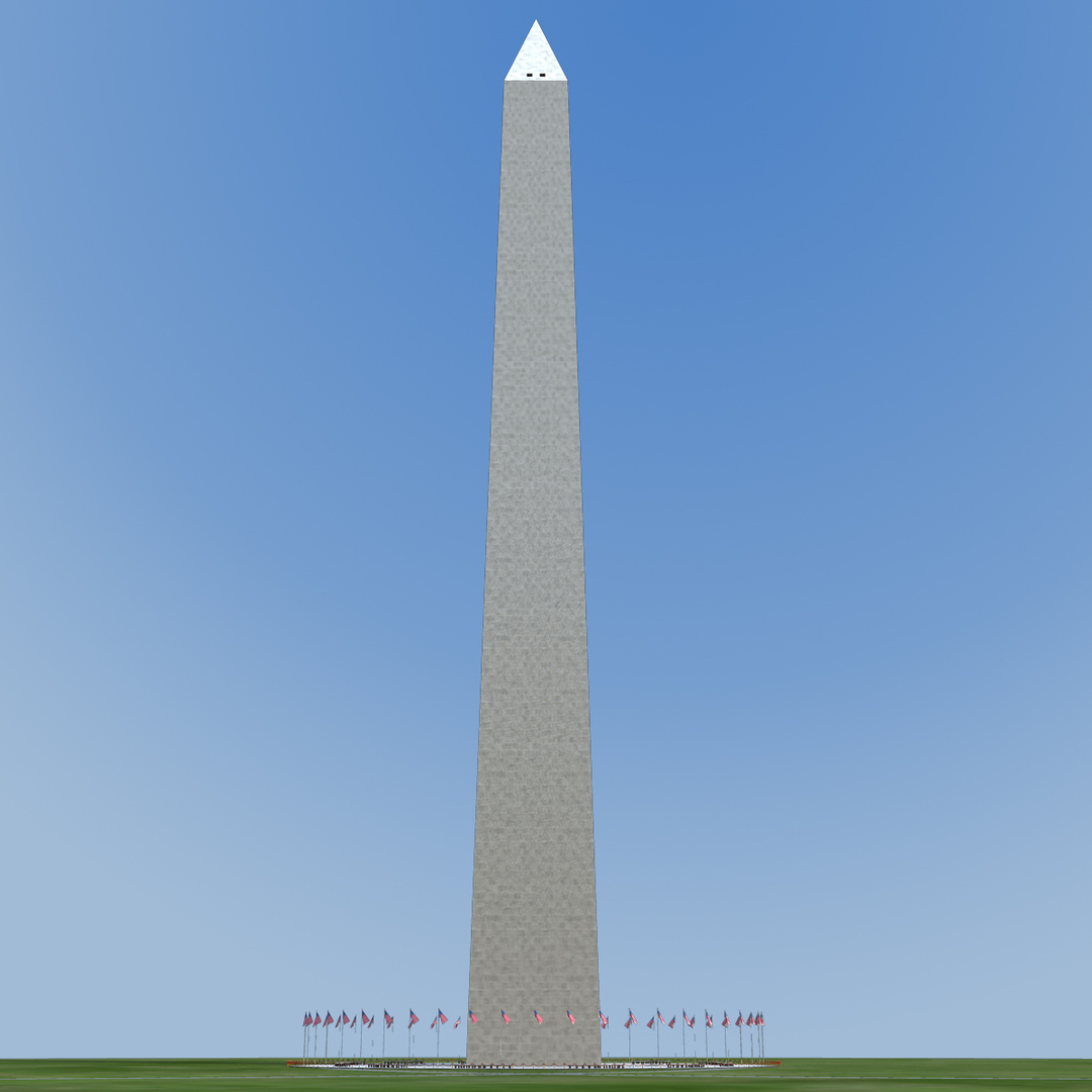 3d Model Washington Monument - D