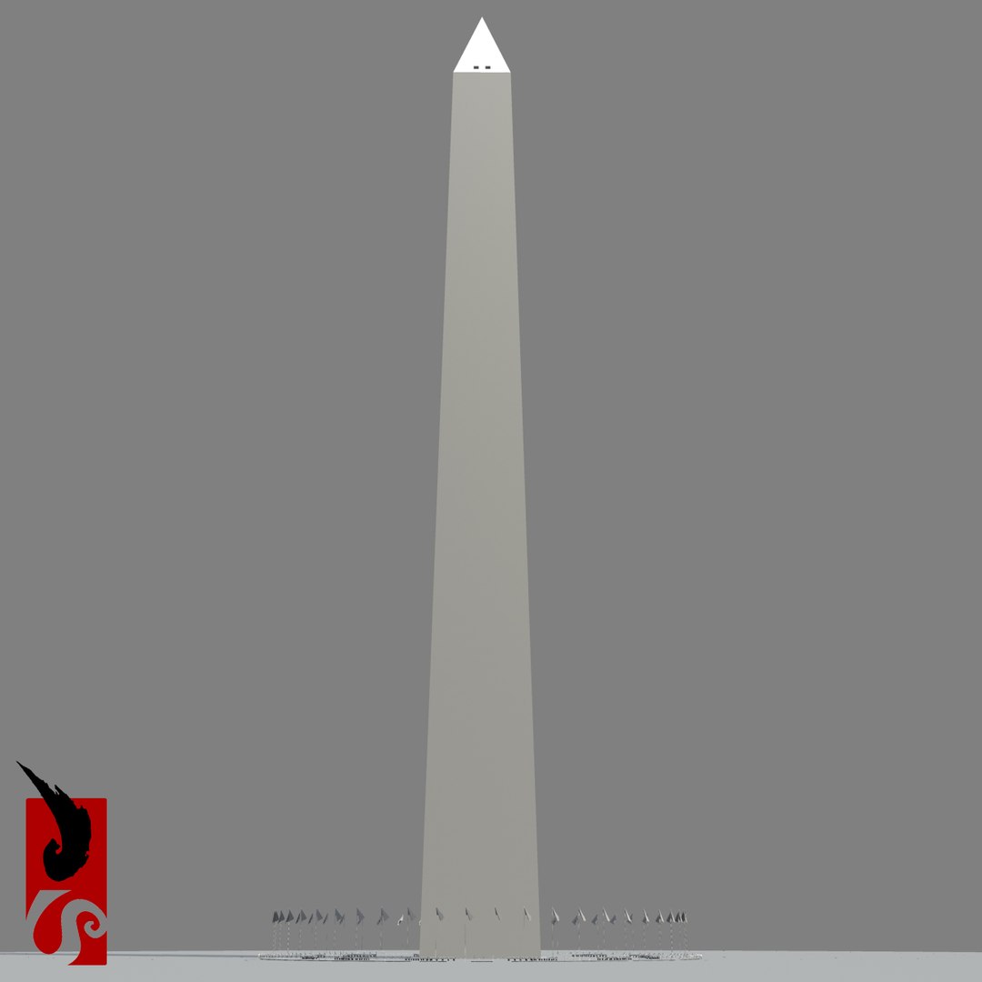 3d Model Washington Monument - D