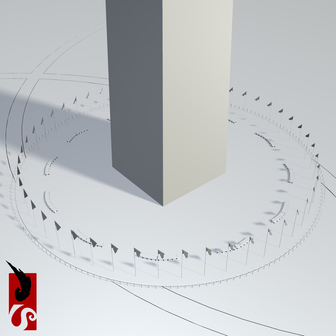 3d Model Washington Monument - D