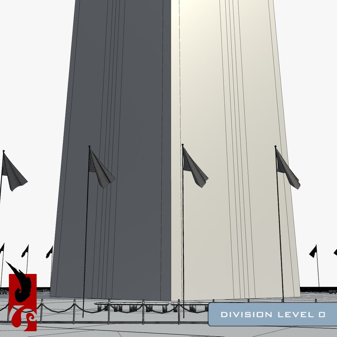 3d Model Washington Monument - D