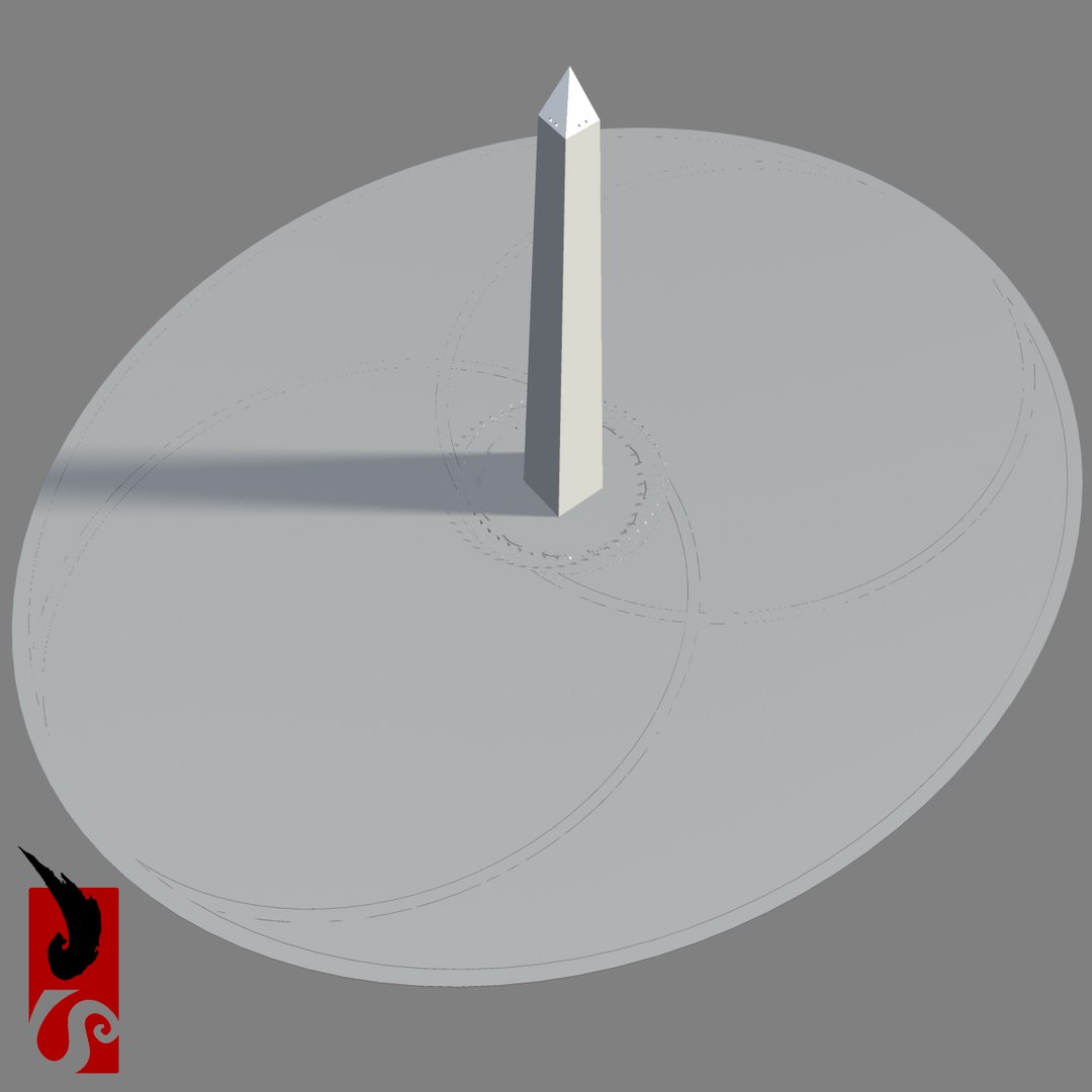 3d Model Washington Monument - D