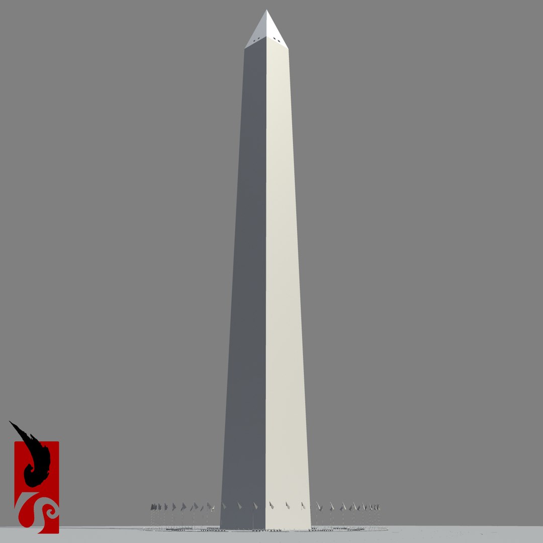 3d Model Washington Monument - D