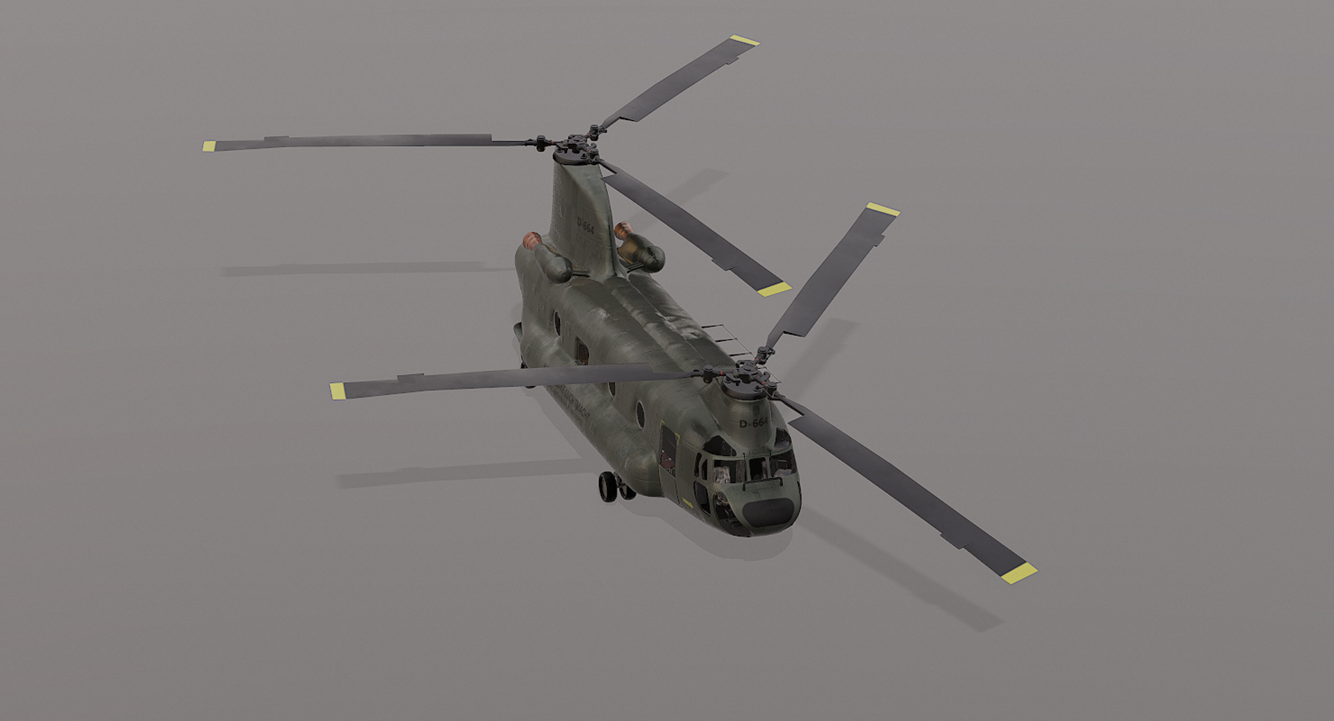 3D Helicopter Chinook Ch-47 Model - TurboSquid 1284297