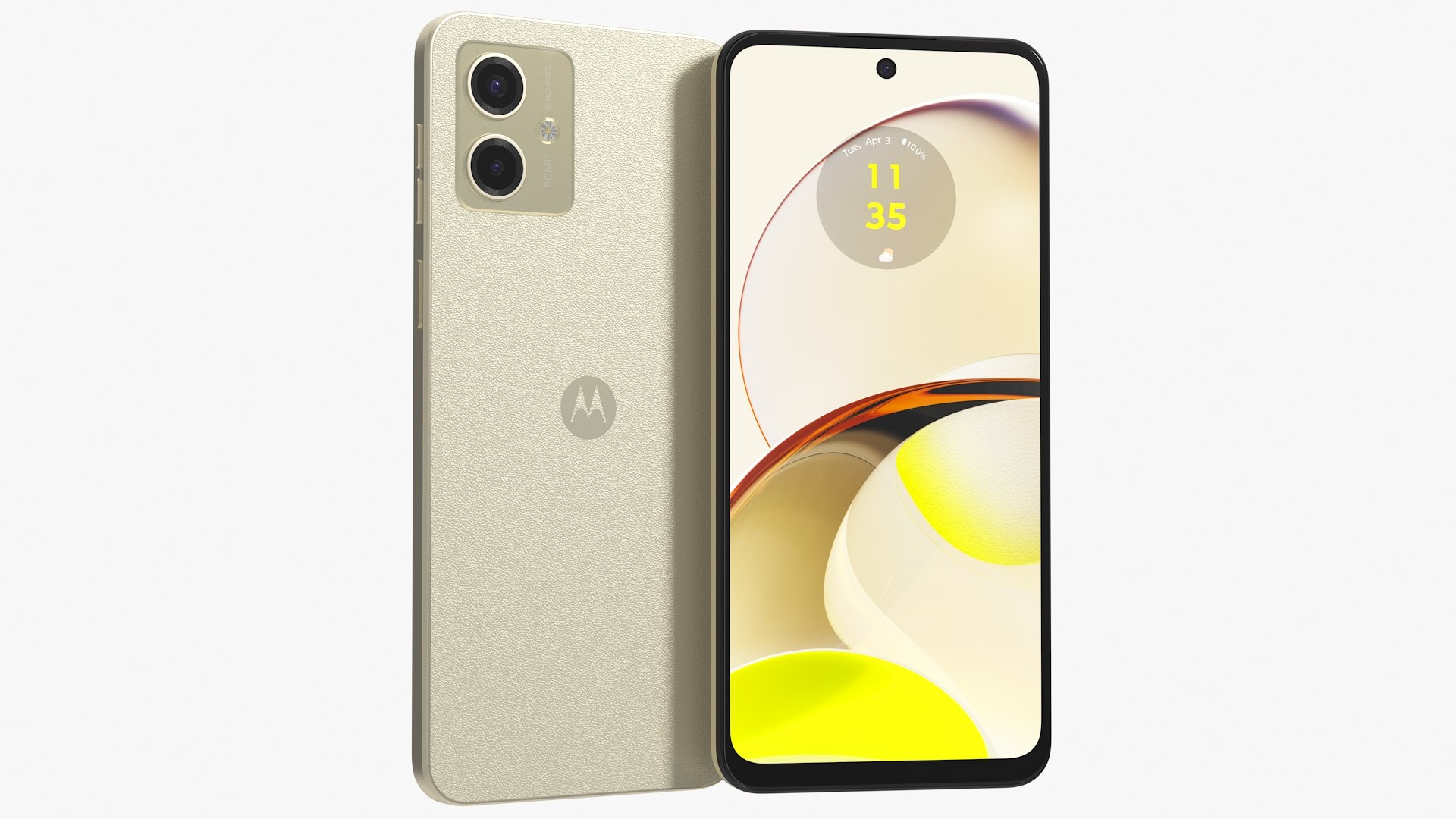 3D Motorola Moto G14 Cream model - TurboSquid 2124042
