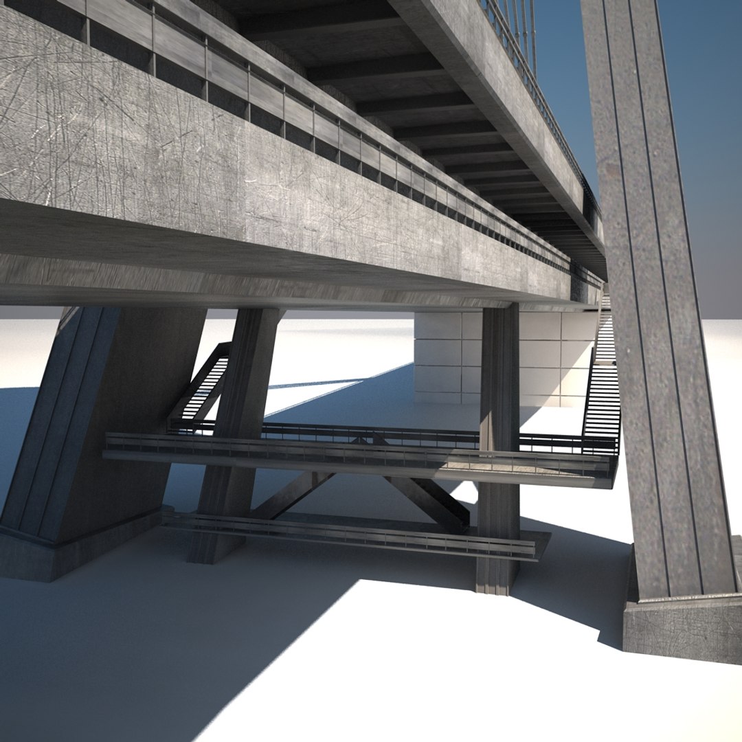 3d Model New Bridge Bratislava