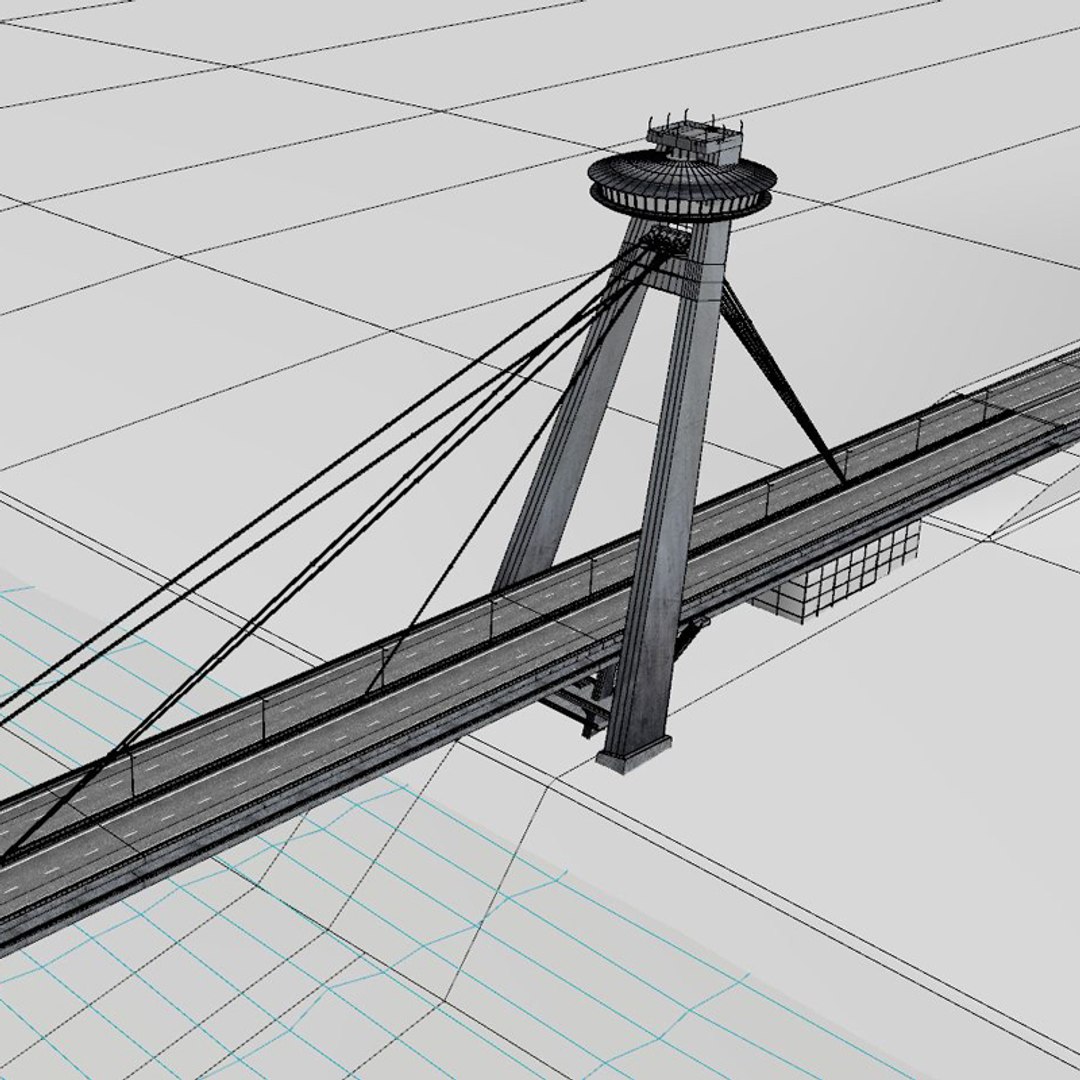 3d Model New Bridge Bratislava