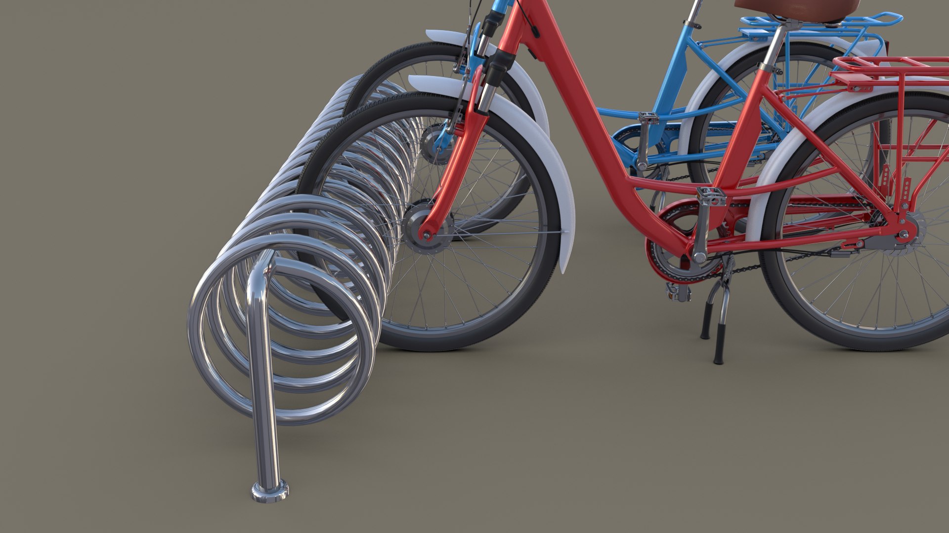 3D Spiral Bike Stand Model - TurboSquid 1395469