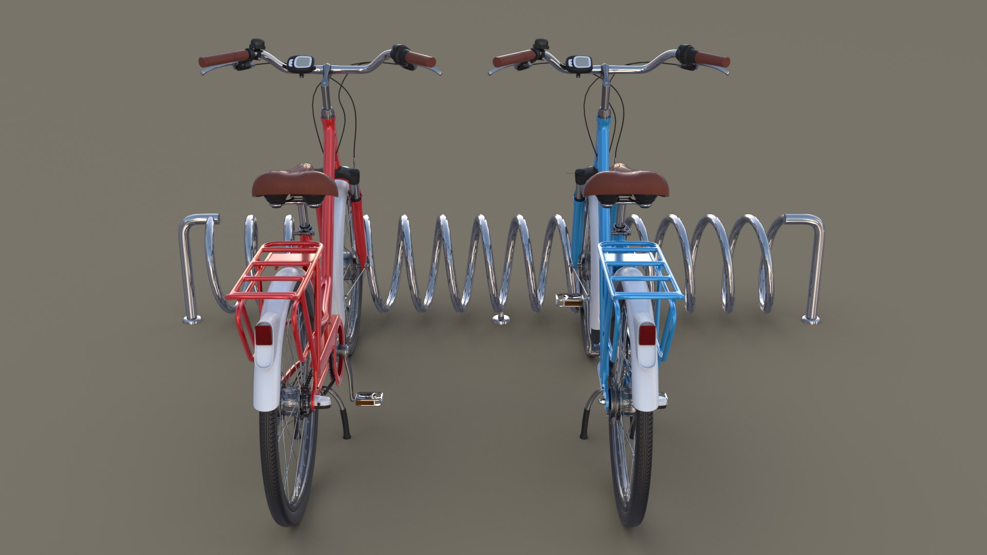 3D Spiral Bike Stand Model - TurboSquid 1395469