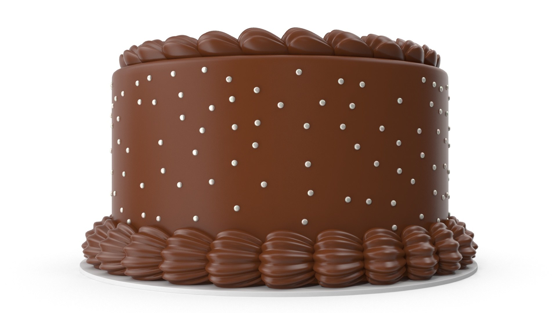 3D Chocolate Cake Model - TurboSquid 1812882