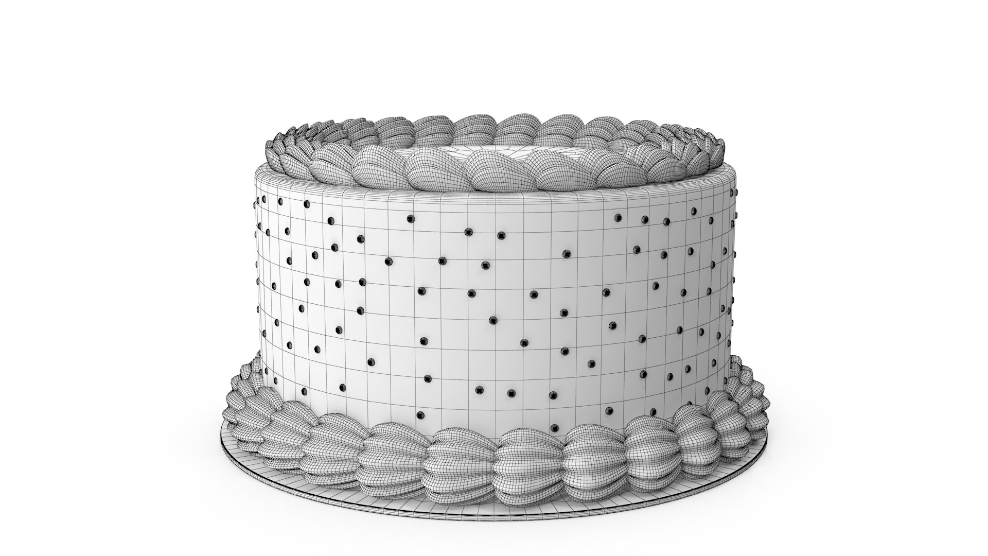 3D Chocolate Cake Model - TurboSquid 1812882