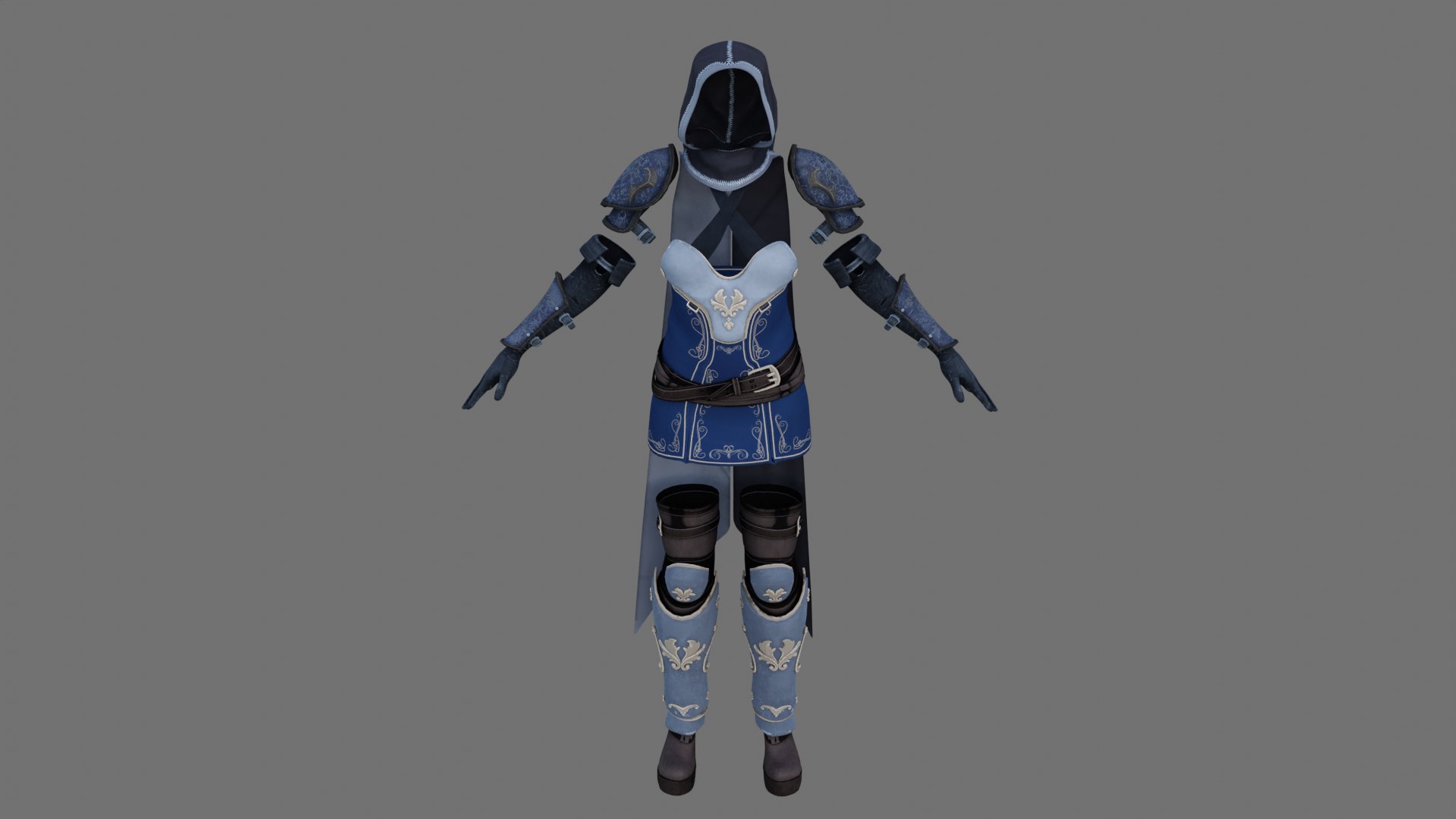 3D Fantastic Armor Set Low-poly 3D Model - TurboSquid 2257632