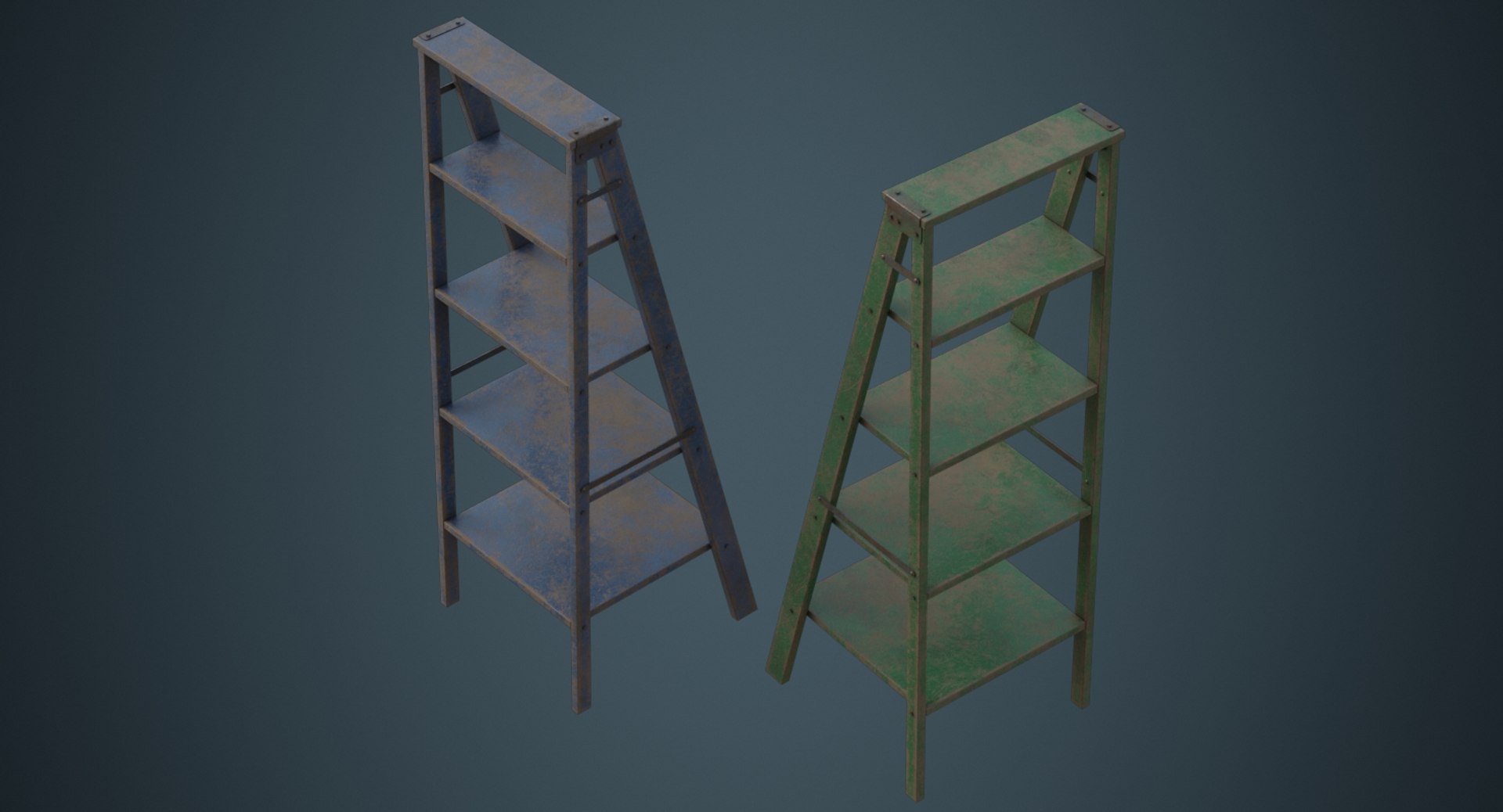 3D step ladder 1c model - TurboSquid 1441335