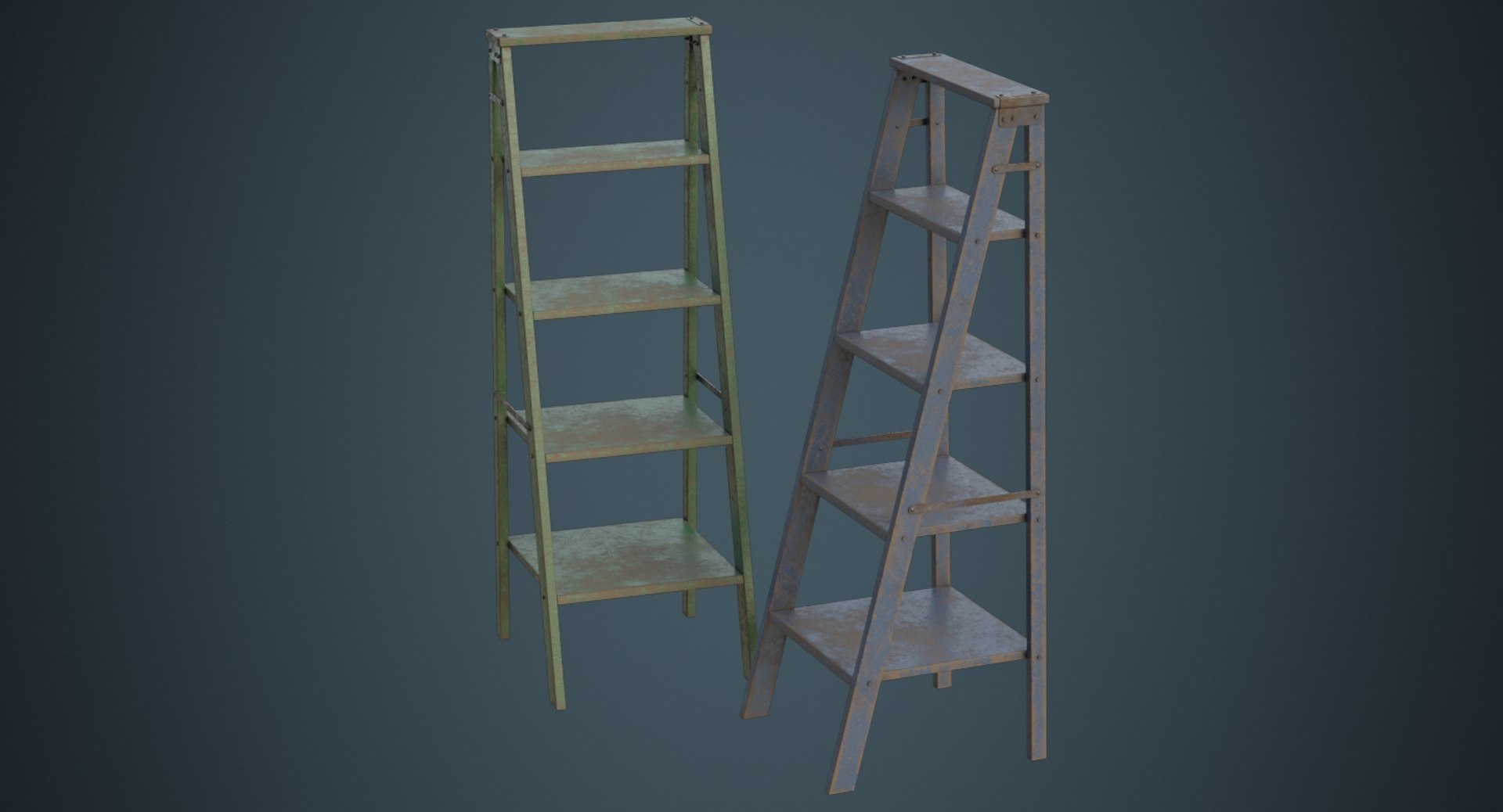 3D step ladder 1c model - TurboSquid 1441335