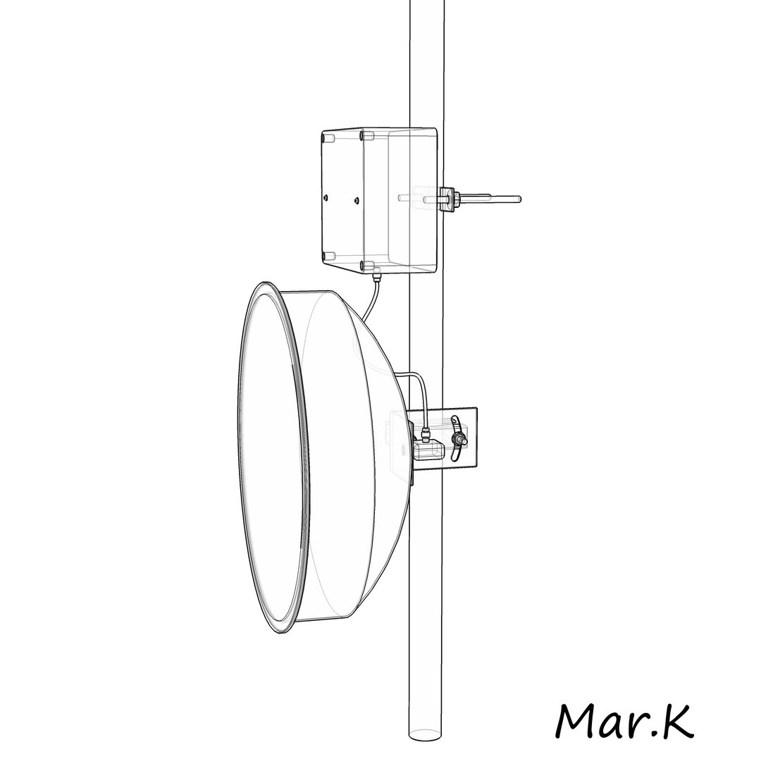 Wireless Antenna 3d Model