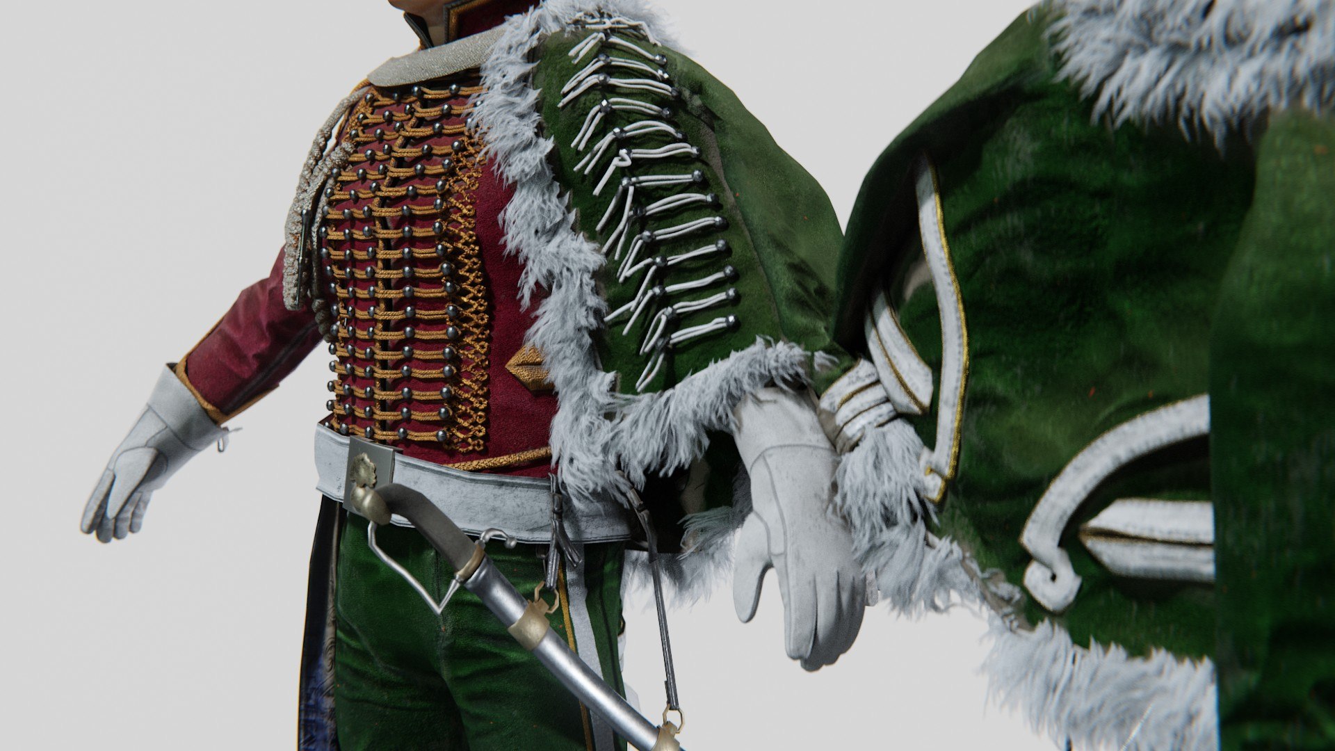 3D Soldier Napoleon High Rank Officer Rigged Model - TurboSquid 2017404