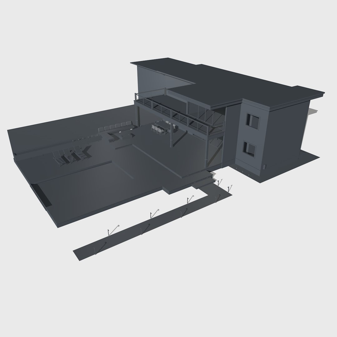 3D Model Simple Pool Deck - TurboSquid 1262515