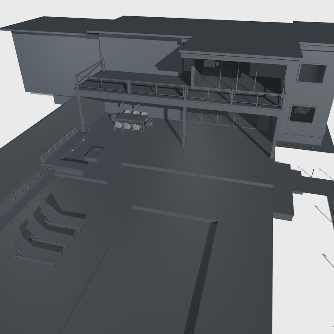 3D Model Simple Pool Deck - TurboSquid 1262515