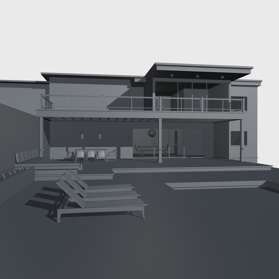 3D Model Simple Pool Deck - TurboSquid 1262515