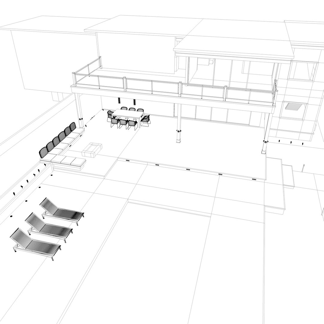 3D Model Simple Pool Deck - TurboSquid 1262515