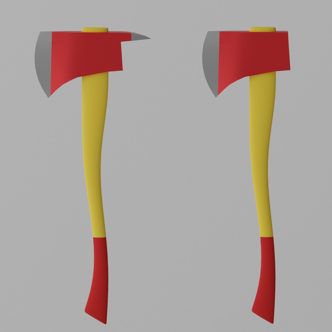 Cartoon Fire Axe 3D Model - TurboSquid 1819361