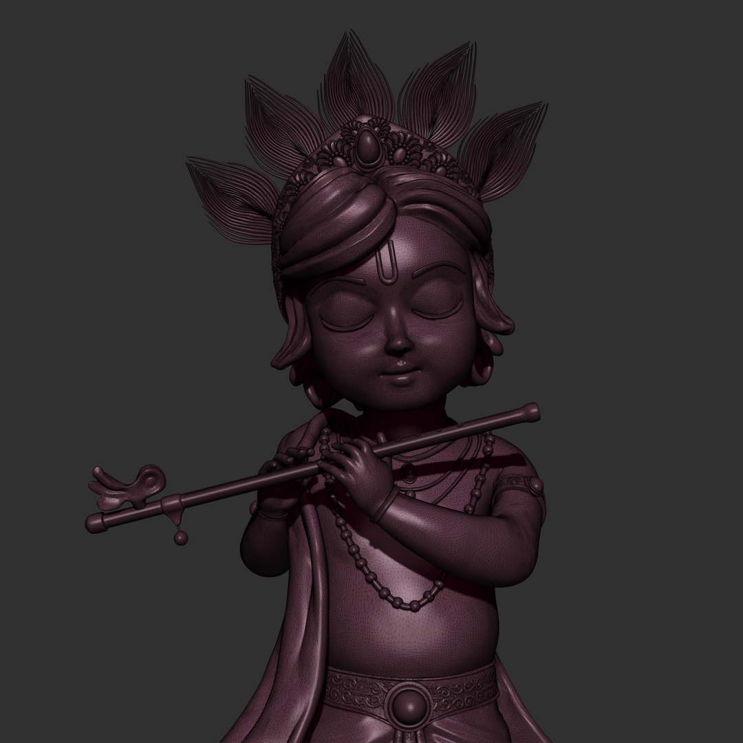 Krishan Ji Statue 3D Model - TurboSquid 2374781