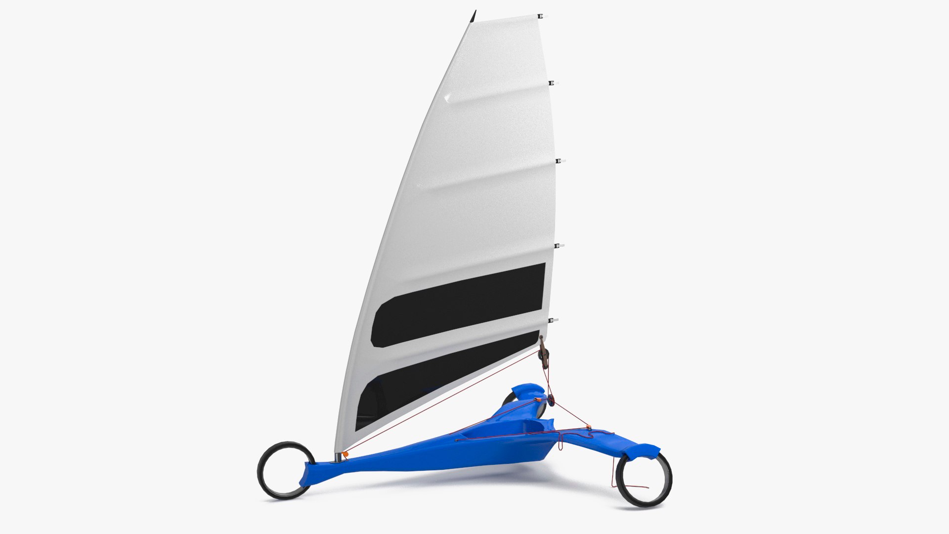 3D Modern Land Sand Yacht Blue Rigged - TurboSquid 2218565