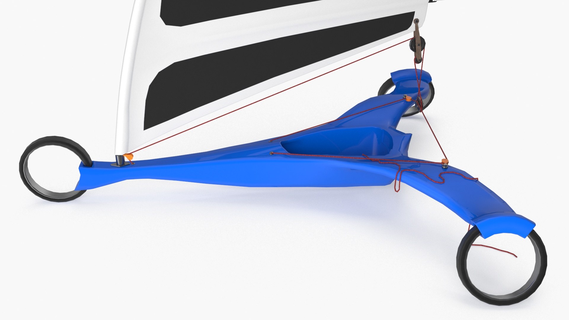 3D Modern Land Sand Yacht Blue Rigged - TurboSquid 2218565