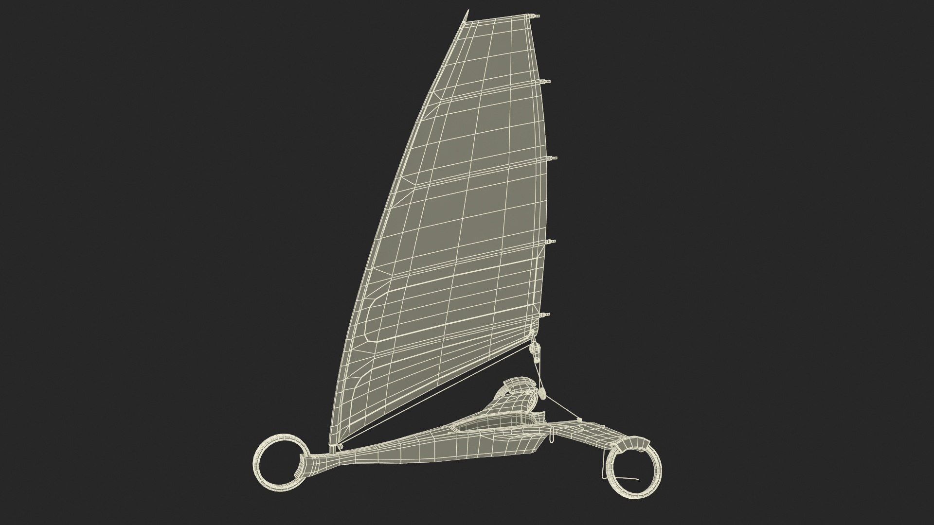 3D Modern Land Sand Yacht Blue Rigged - TurboSquid 2218565