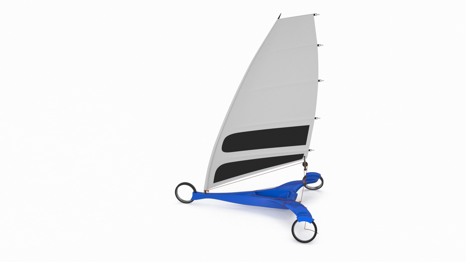 3D Modern Land Sand Yacht Blue Rigged - TurboSquid 2218565