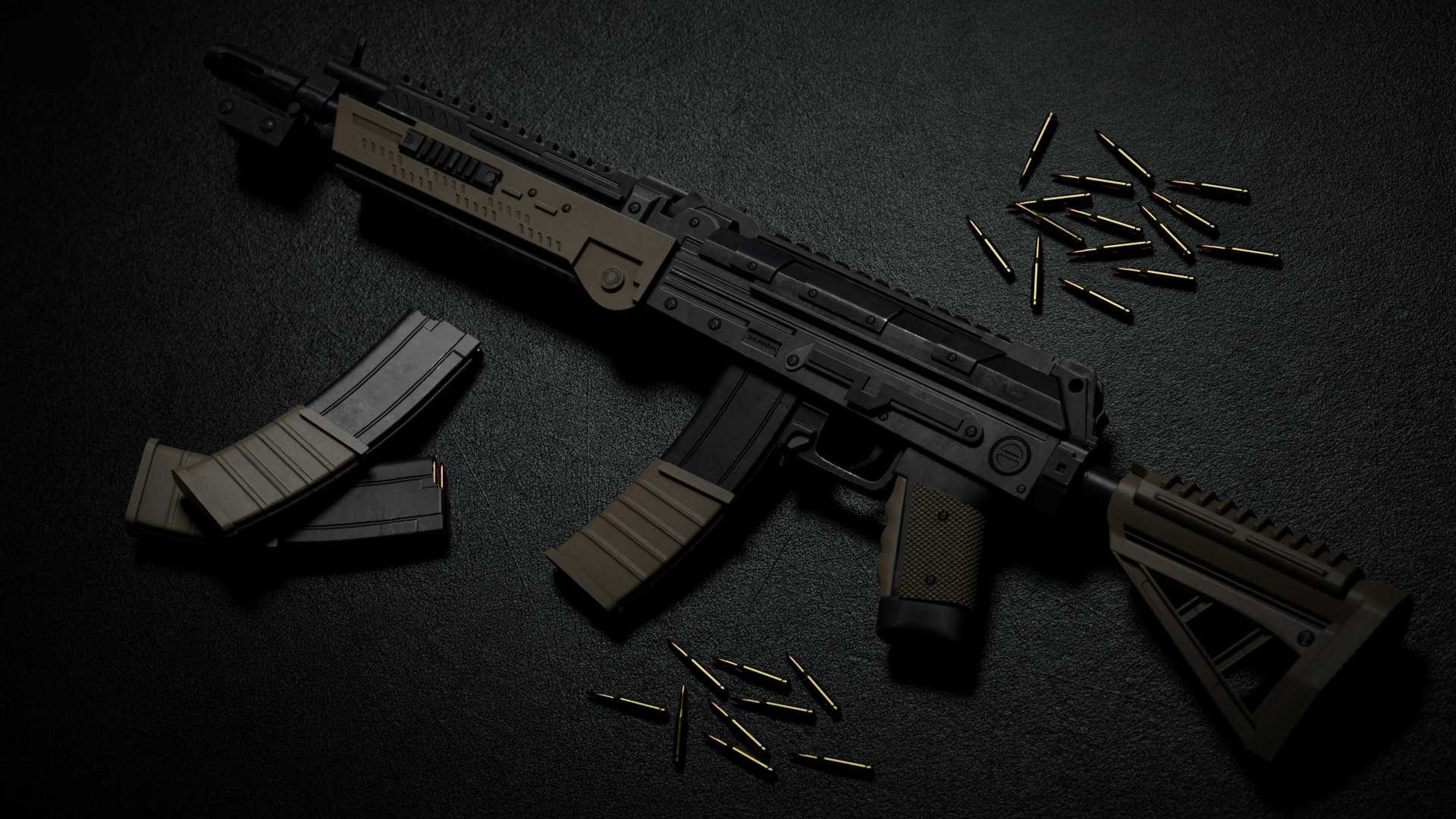 3D AKH 21 Rifle Low-poly Model - TurboSquid 1927034